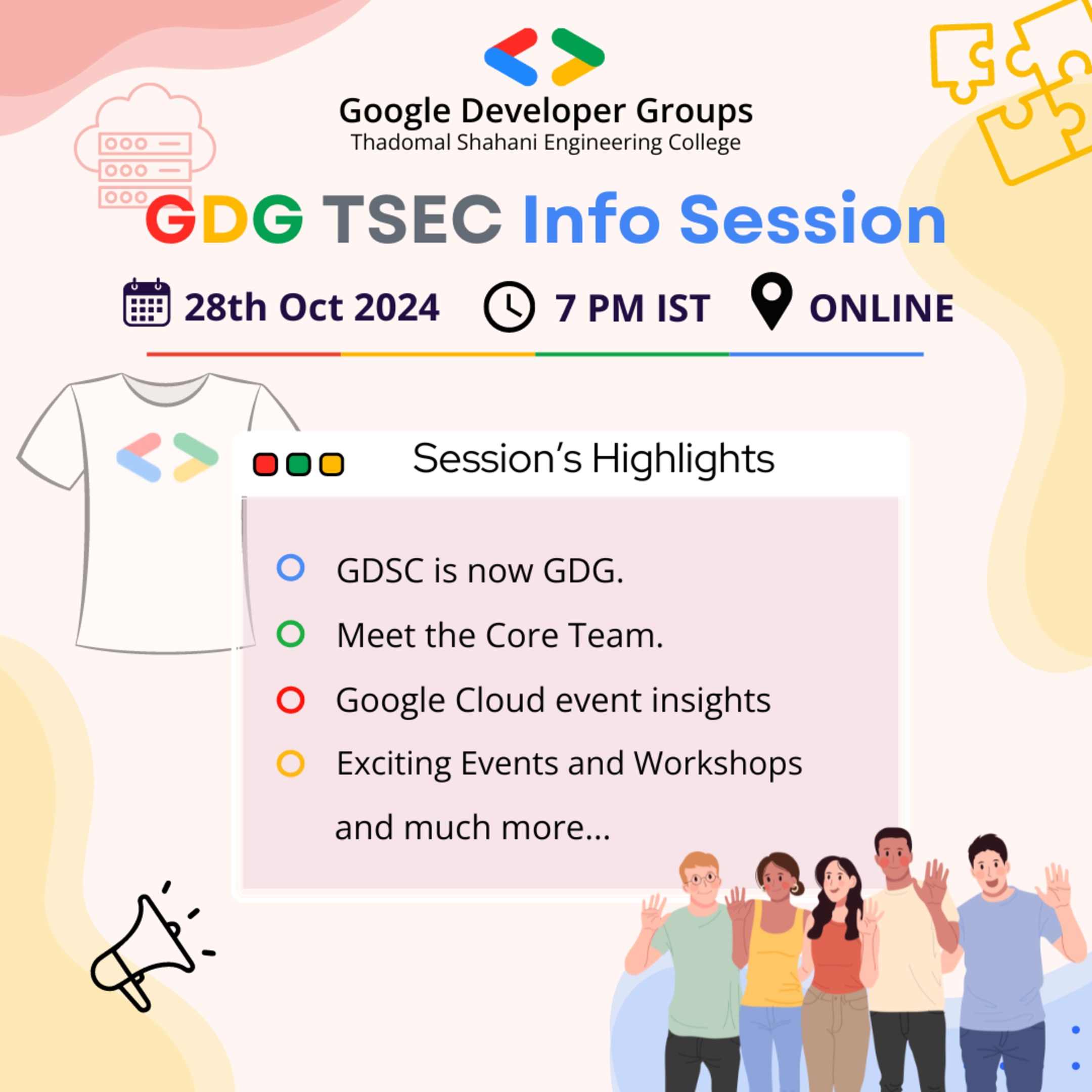 See GDG TSEC Info Session at Google Developer Groups GDG on Campus ...